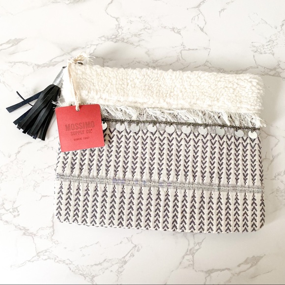 Mossimo Supply Co. | Bags | Nwt Mossimo White And Silver Embellished ...